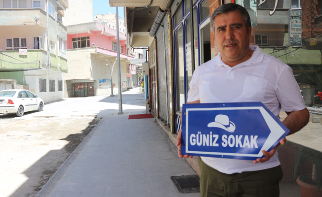 ‘GÜNİZ SOKAĞI’ TABELASI HAZIR - BATMAN ÇAĞDAŞ GAZETESİ