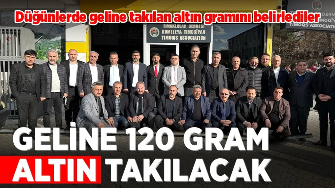 GELİNE 120 GRAM ALTIN TAKILACAK - Batman Haber, Son Dakika - Batman ...